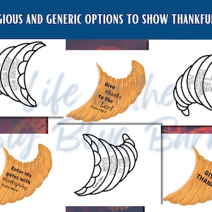 Thanksgiving Bible Craft BUNDLE, Fall Sunday School Activity, Christian ...