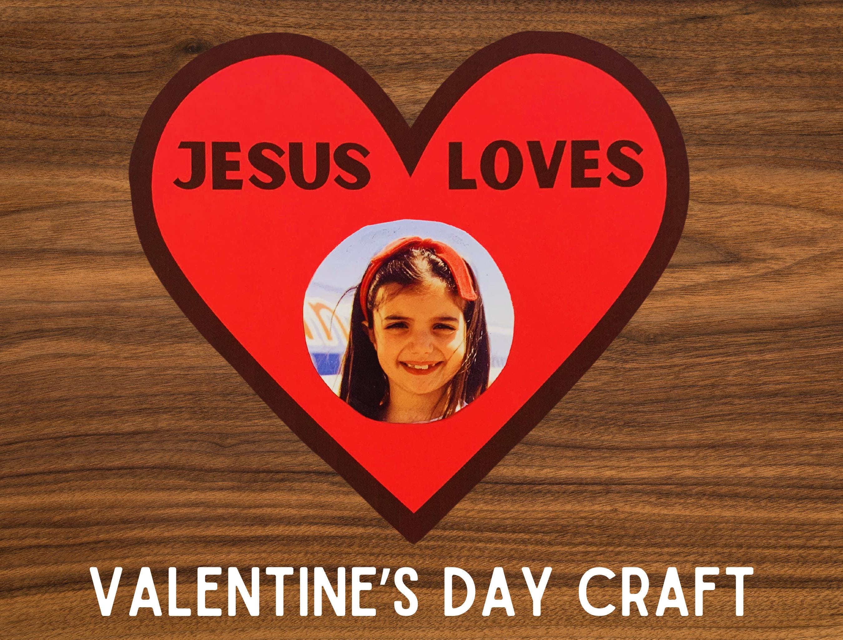 Valentine’s Day Bible Craft, Christian Preschool Sunday School Craft ...