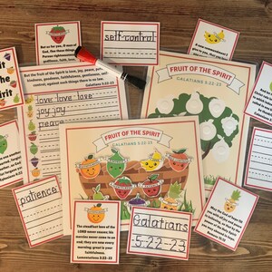 Fruit of the Spirit Printable, Galatians Bible Games for Kids, Sunday ...