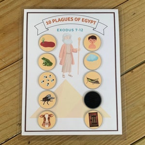 10 Plagues of Egypt Activity, Sunday School Bible Lesson, Printable ...
