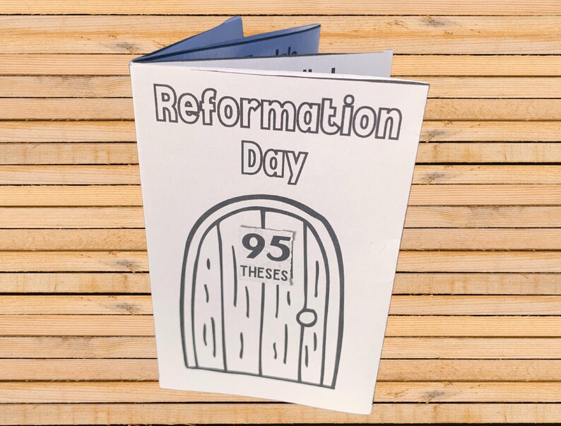 Reformation Day Craft, Martin Luther Church History, 95 Theses ...