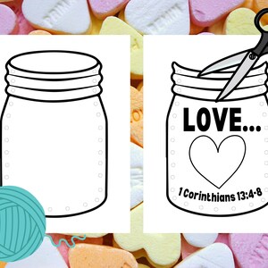 Christian Valentine’s Day Craft BUNDLE, Corinthians 13 Love is Patient ...