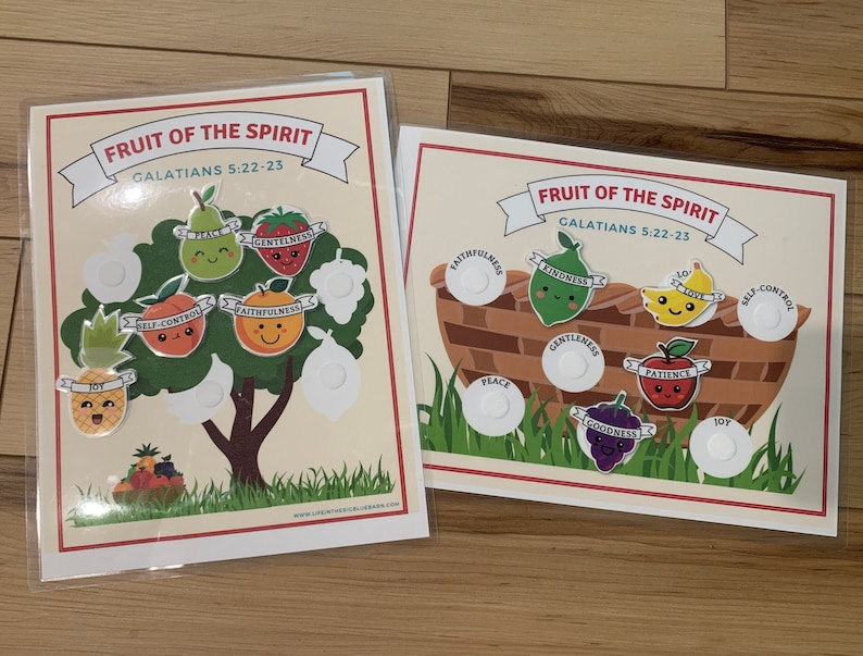 Fruit of the Spirit Printable, Galatians Bible Games for Kids, Sunday ...