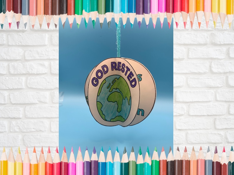 7 Days of Creation 3D Ball Craft | in the Beginning Creation Craft ...