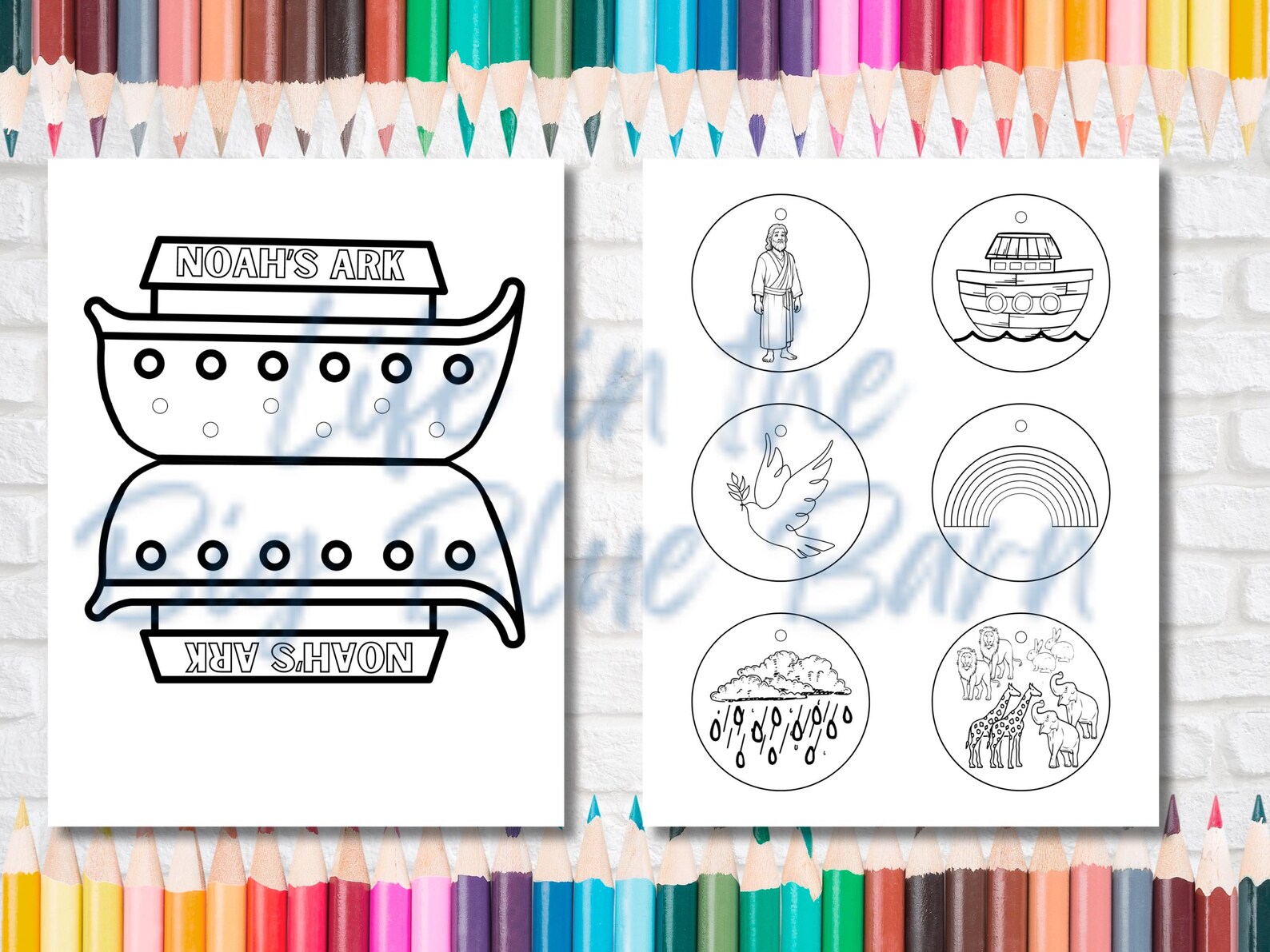 Noah's Ark Craft, Sunday School Lesson for Kids, Printable Church Craft ...