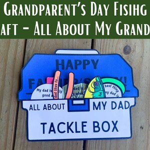 Fathers Day Craft for Kids, All About My Dad Tackle Box Craft ...