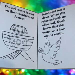 Noah's Ark Mini Book Craft, Sunday School Lesson for Kids, Printable ...