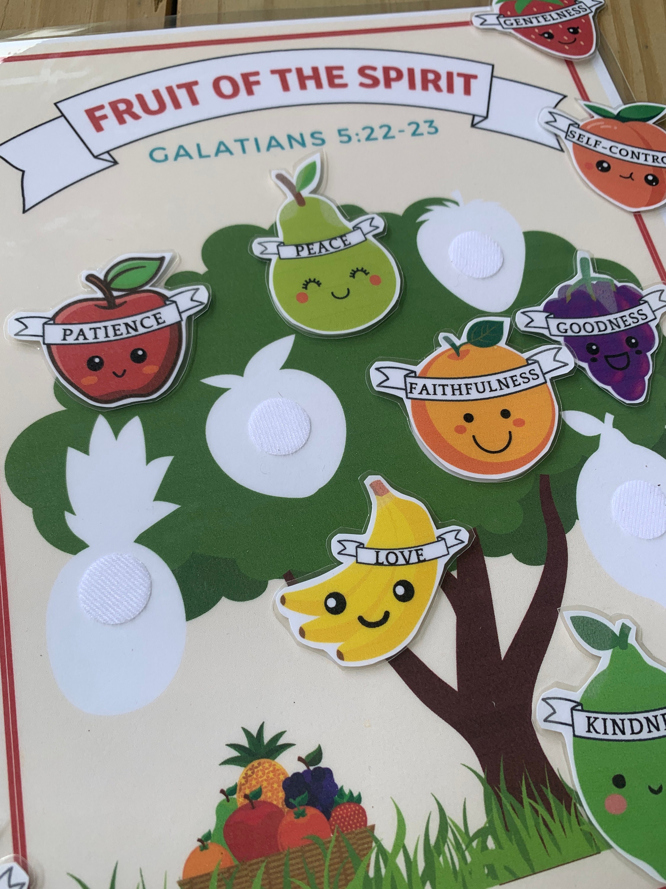 Fruit of the Spirit Craft, Christian Preschool Activities, Fruit ...