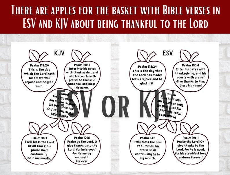 Fall Harvest Bible Craft, Christian Thanksgiving Give Thanks Sunday ...