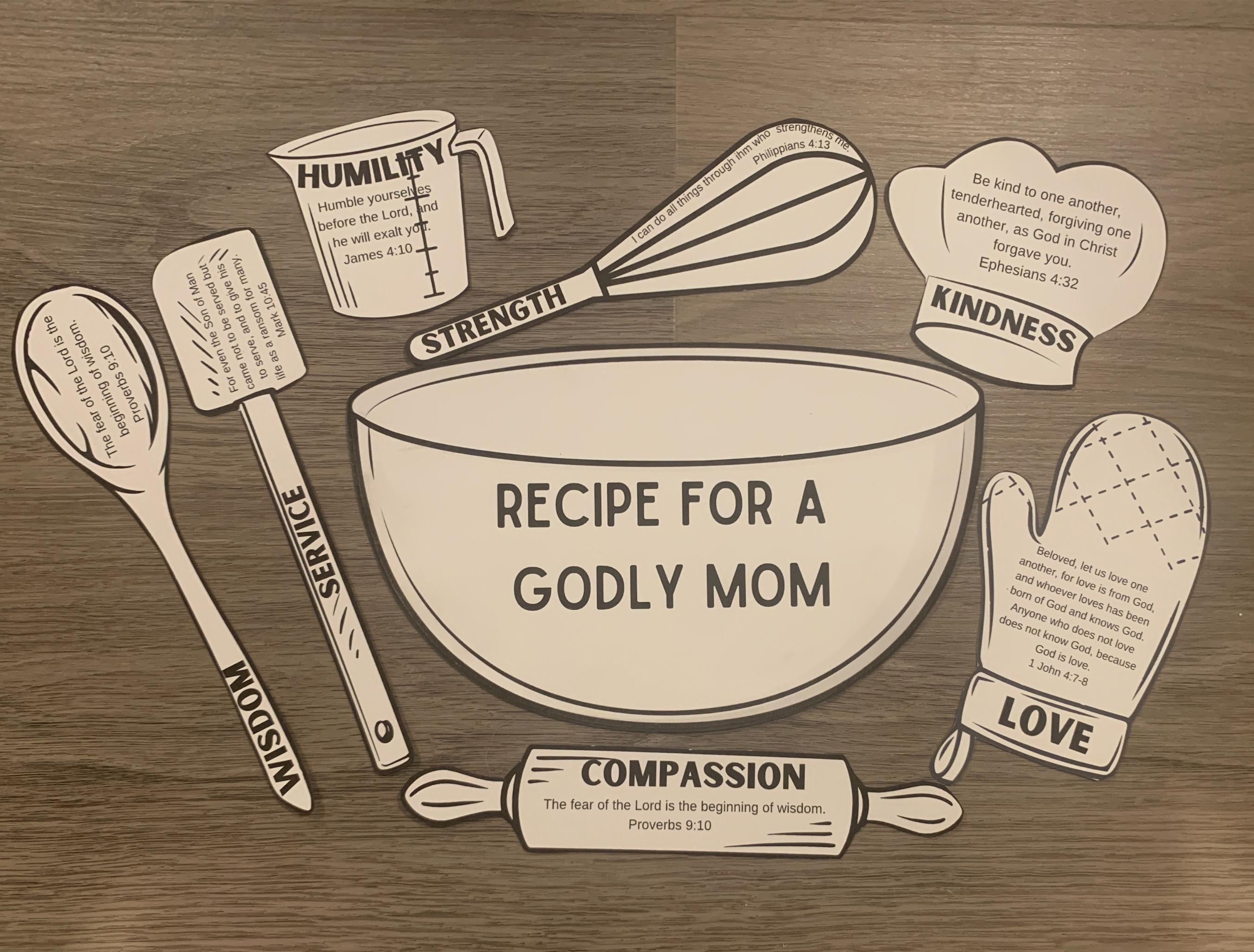 Christian Mother's Day Craft, Sunday School Printable Mothers Day ...