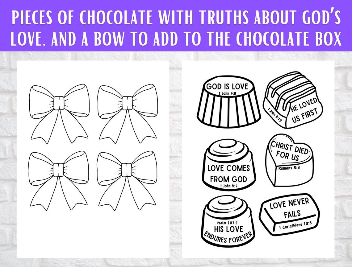 Valentine’s Day Bible Craft, God's Love Sunday School Craft, Christian ...