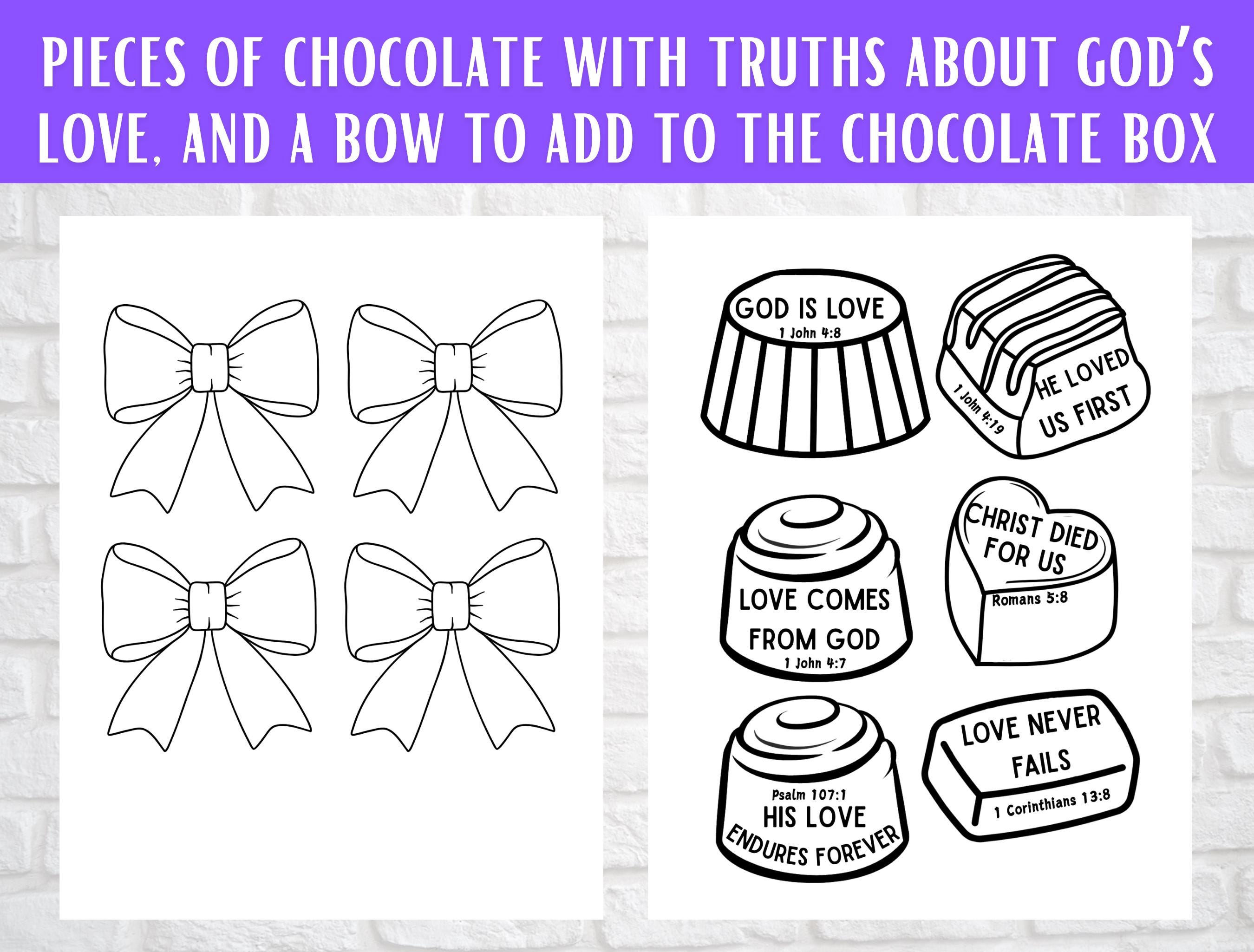 Valentine’s Day Bible Craft, God's Love Sunday School Craft, Christian ...