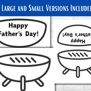 Father's Day Craft for Kids, All About My Dad Grill Craft, Printable ...