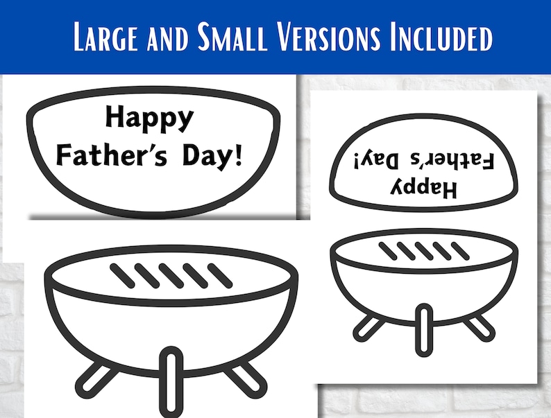 Father's Day Craft for Kids, All About My Dad Grill Craft, Printable ...