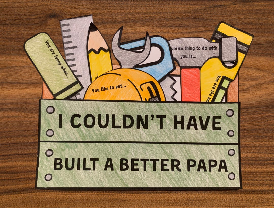 Grandparents Day Craft for Grandpa, Tool Box Craft for Papa, All About ...