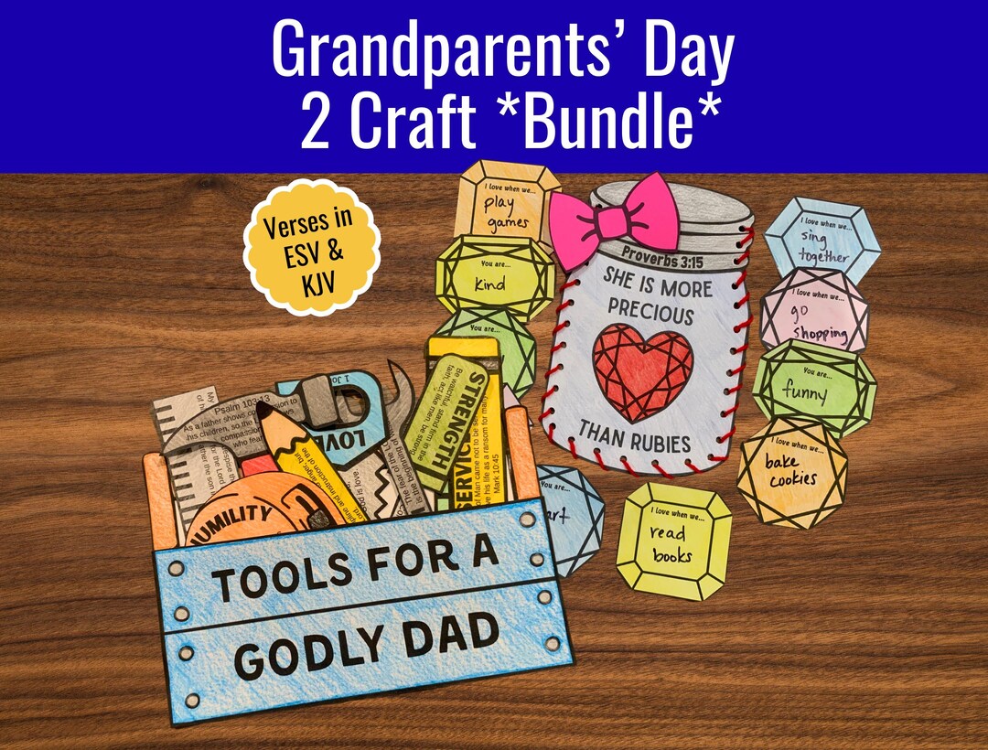 Grandparents Day Bible Craft, Sunday School Craft, Tool Box Craft for ...