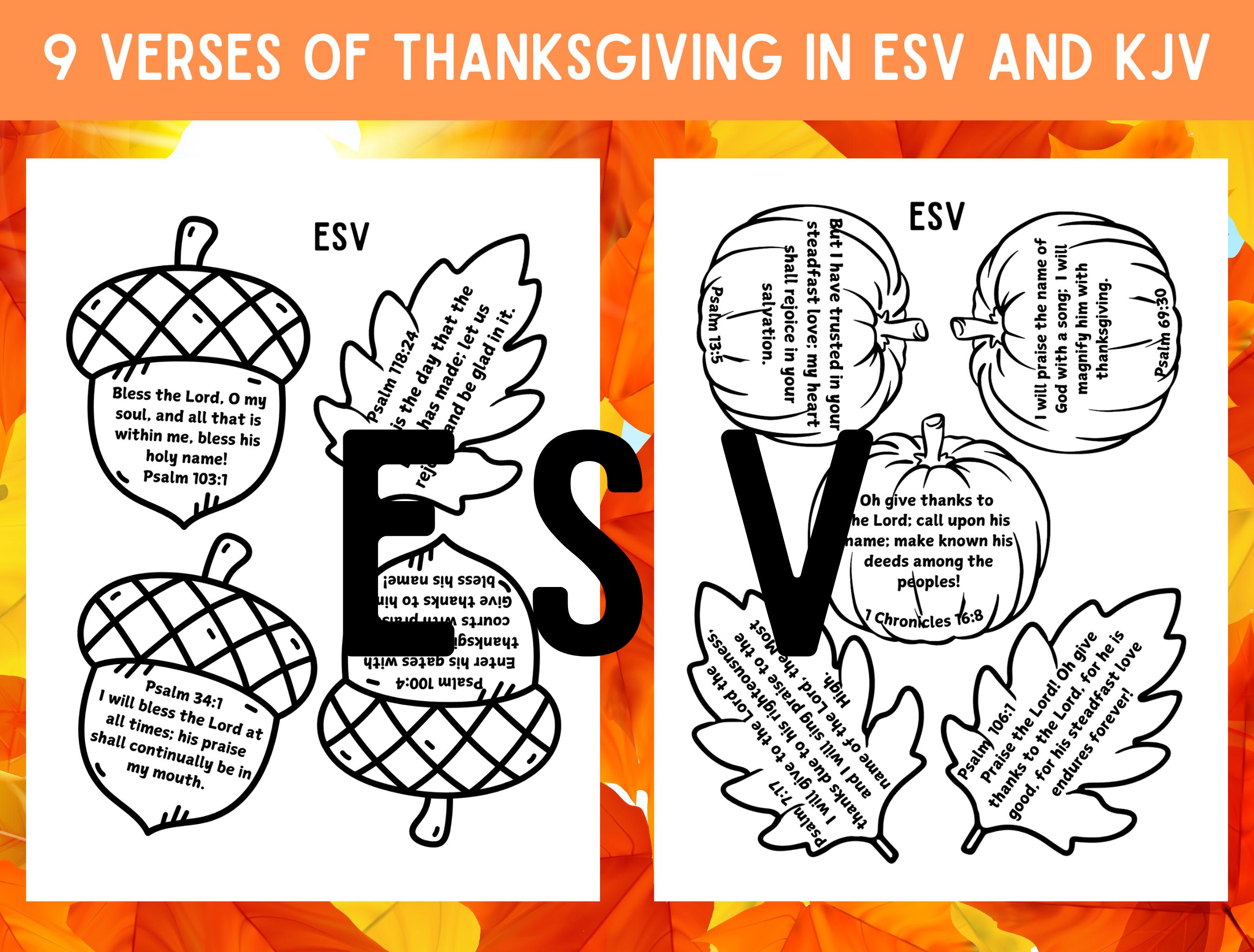Thanksgiving Bible Craft, Give Thanks Sunday School Activity, Gratitude ...