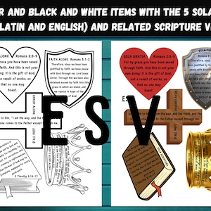 Five Solas Craft, Reformation Day Activity, 95 Theses Door, Scripture ...