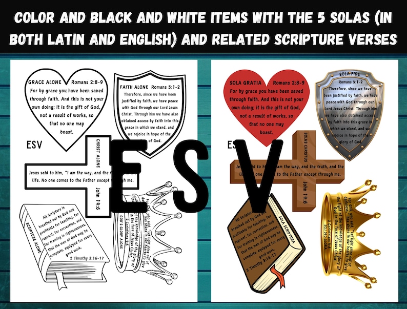 Five Solas Craft, Reformation Day Activity, 95 Theses Door, Scripture ...