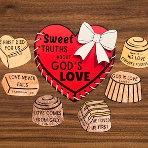 Valentine’s Day Bible Craft, God's Love Sunday School Craft, Christian ...