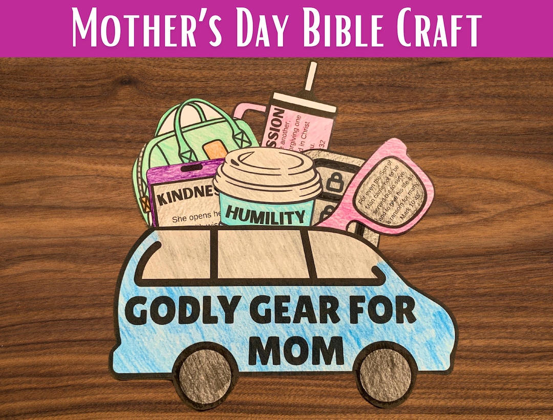 Mother's Day Bible Craft, Sunday School Printable Mothers Day Activity ...