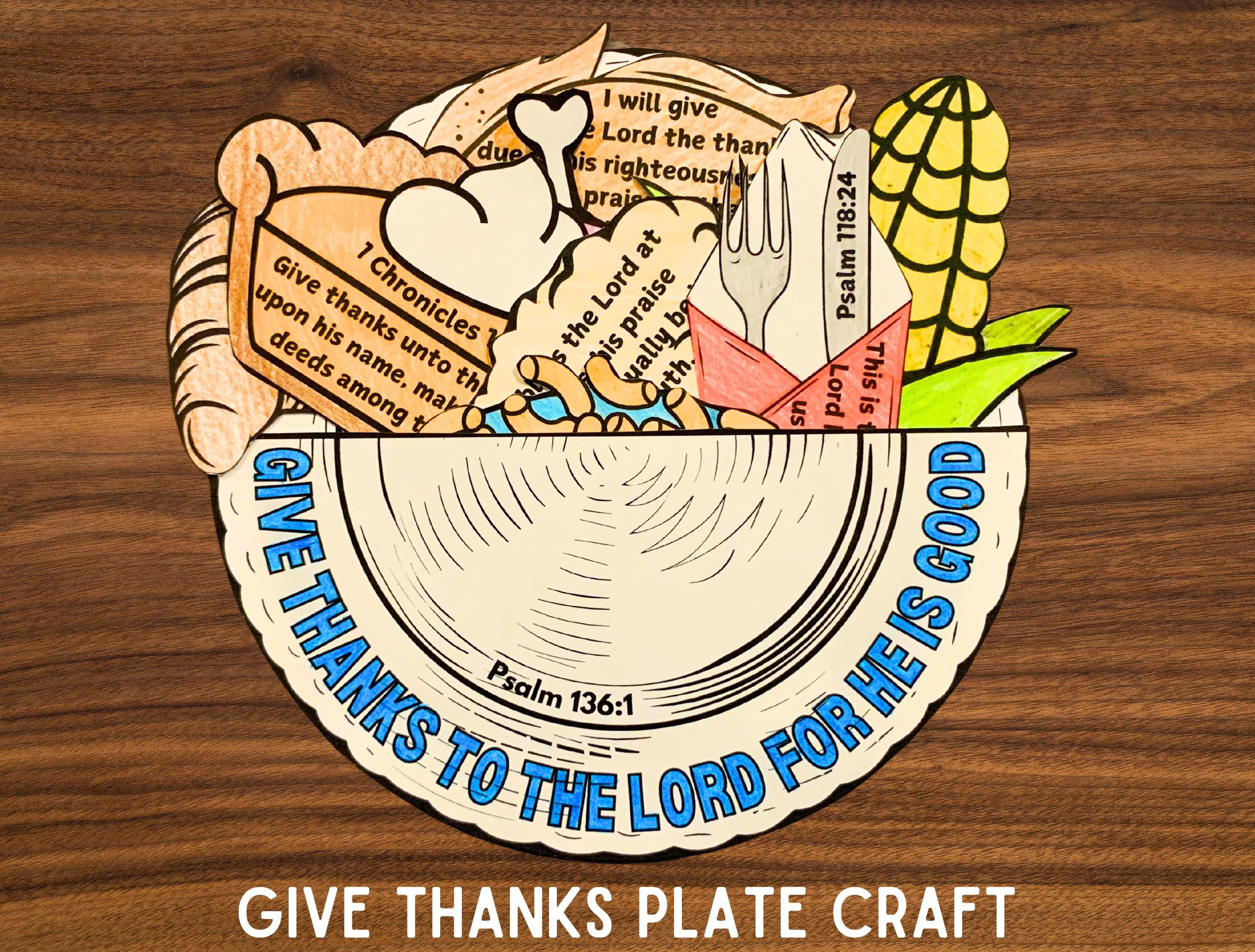 Thanksgiving Craft for Kids, I Am Thankful for Sunday School Craft ...