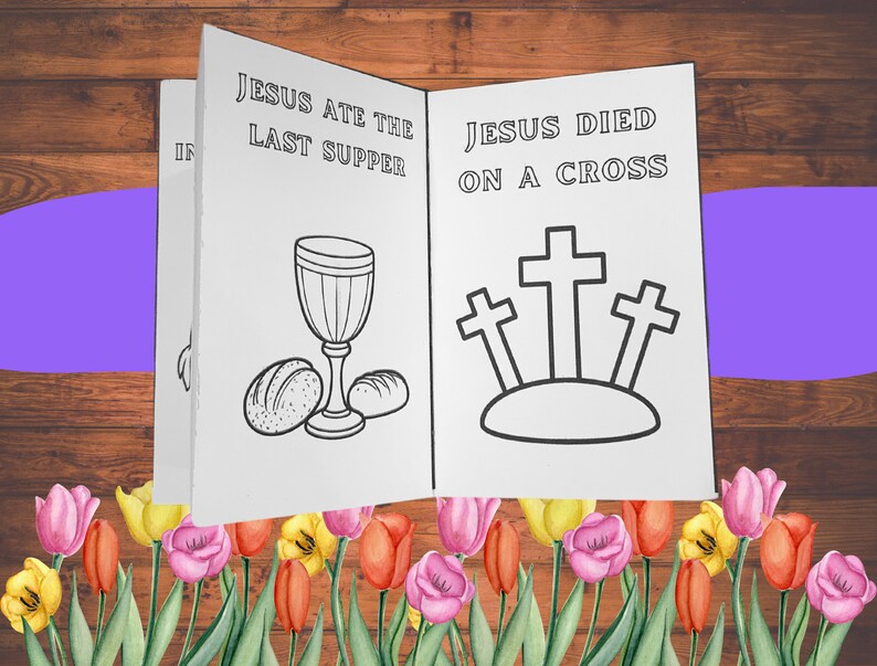 Easter Story Mini Book, He is Risen Craft, Easter Sunday Craft, Bible ...