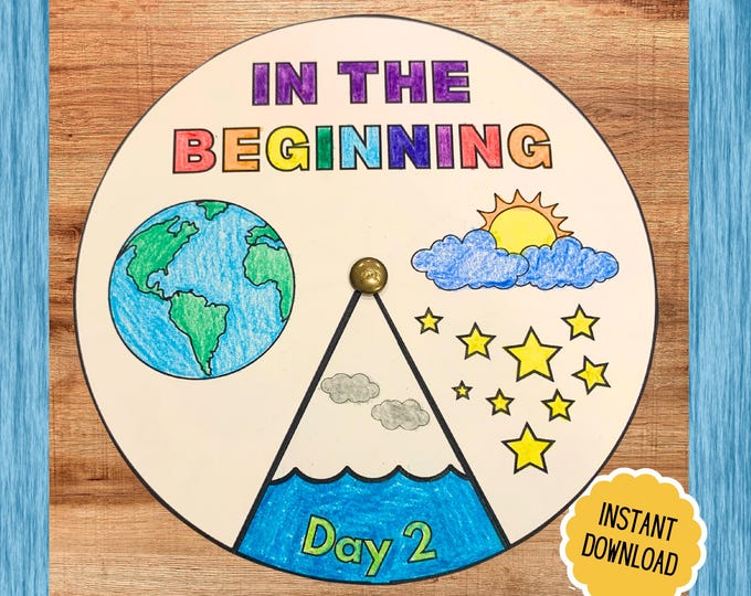 7 Days of Creation Mini Book Bible Craft | Sunday School Lesson for ...