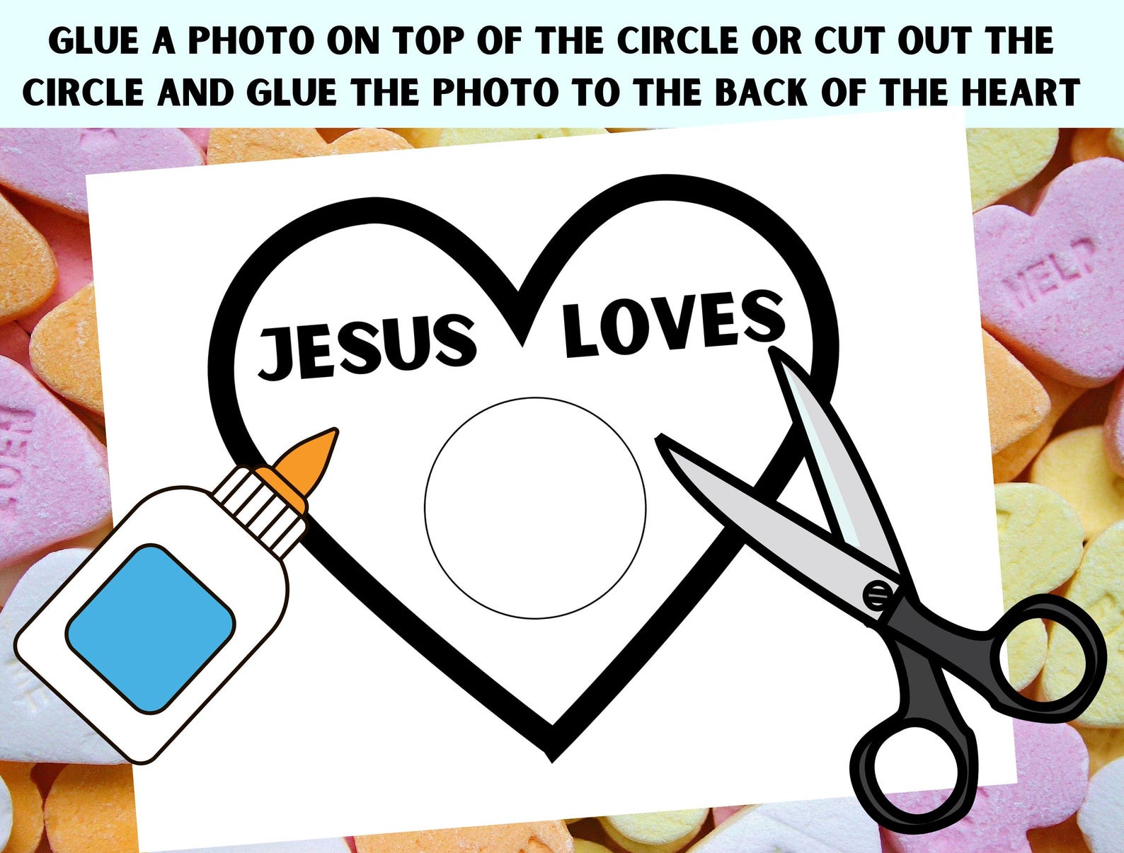 Valentine’s Day Bible Craft, Christian Preschool Sunday School Craft ...