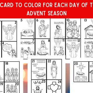 Advent Story Cards Paper Chain Countdown Craft BUNDLE, the Christmas ...