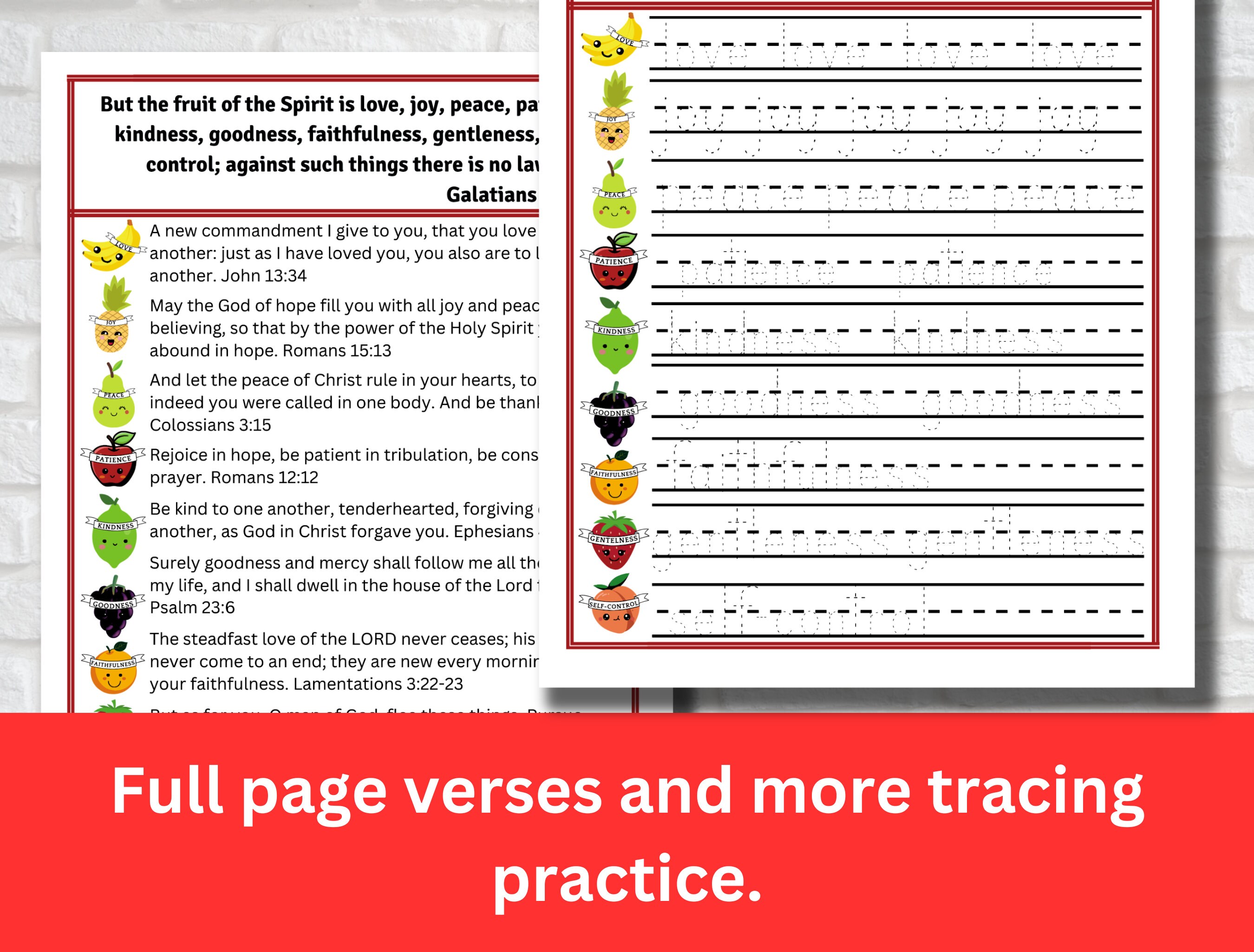 Fruit of the Spirit Printable, Galatians Bible Games for Kids, Sunday ...