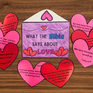 Christian Valentine’s Day Craft BUNDLE, Corinthians 13 Love is Patient ...