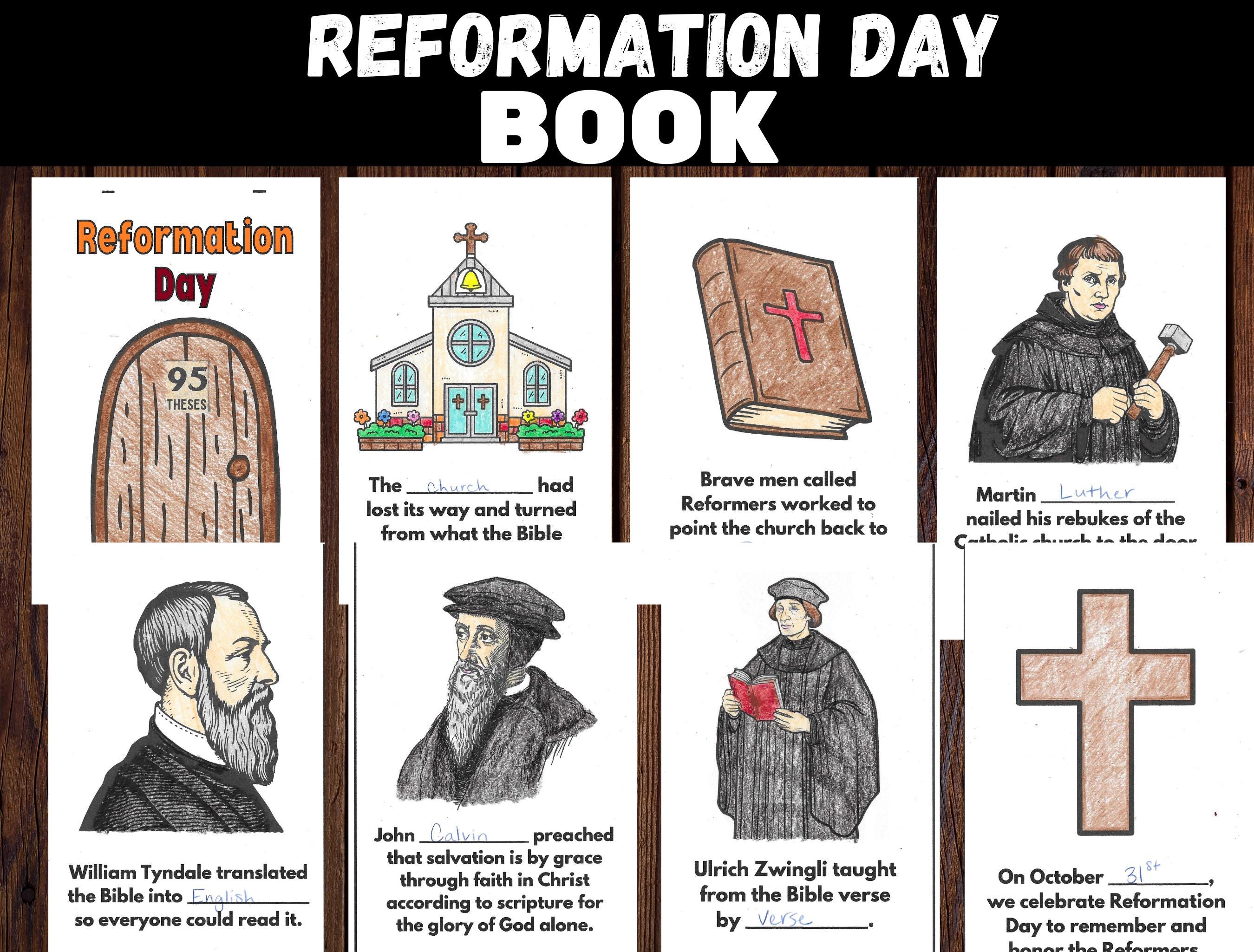 Reformation Day Craft, Martin Luther Church History Coloring Pages ...