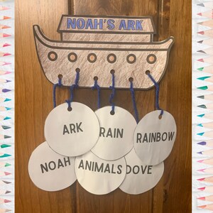 Noah's Ark Craft, Sunday School Lesson for Kids, Printable Church Craft ...