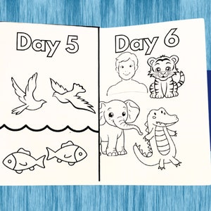 7 Days of Creation Mini Book Bible Craft | Sunday School Lesson for ...