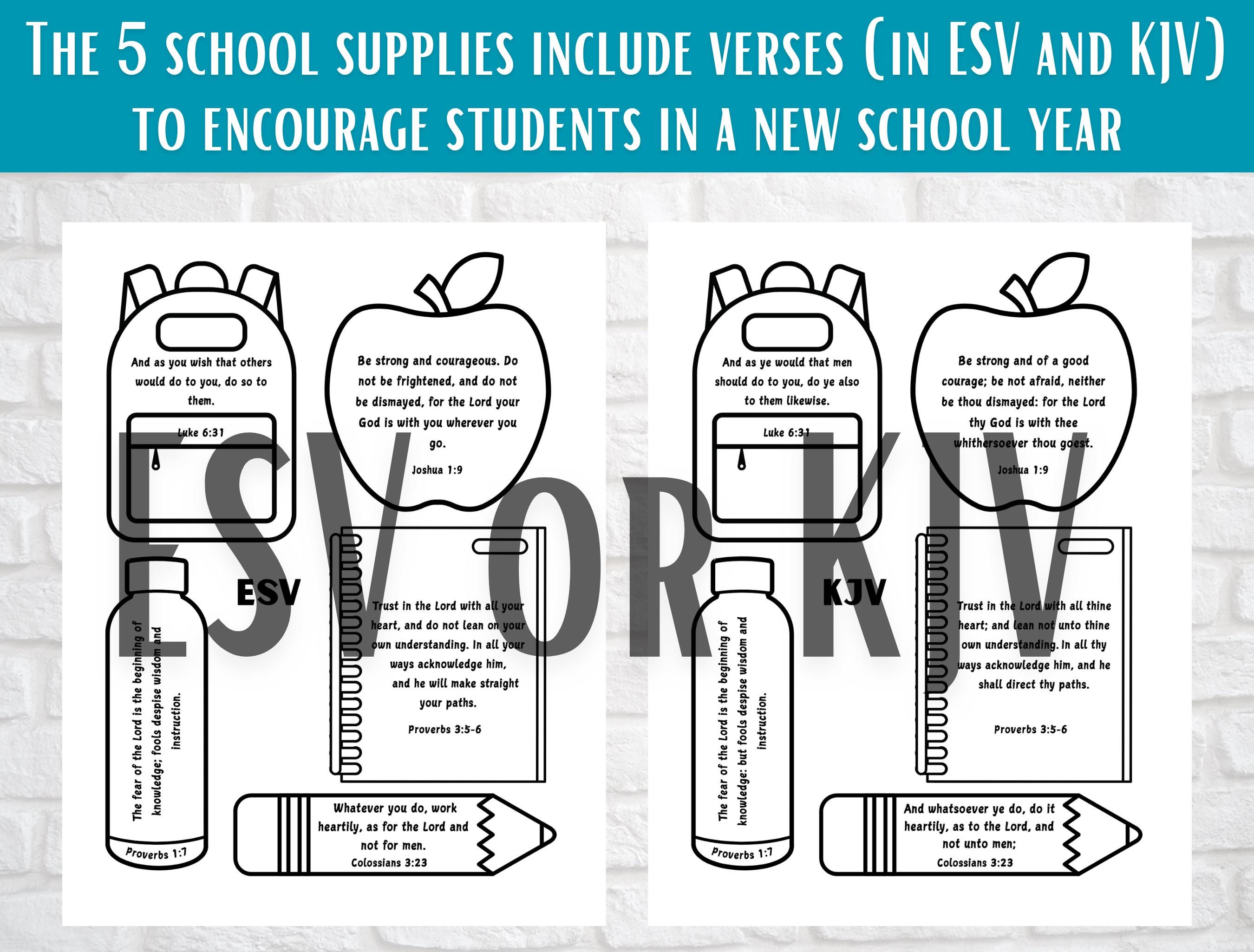 Back to School Bible Craft, Sunday School Lesson, Printable Sewing ...