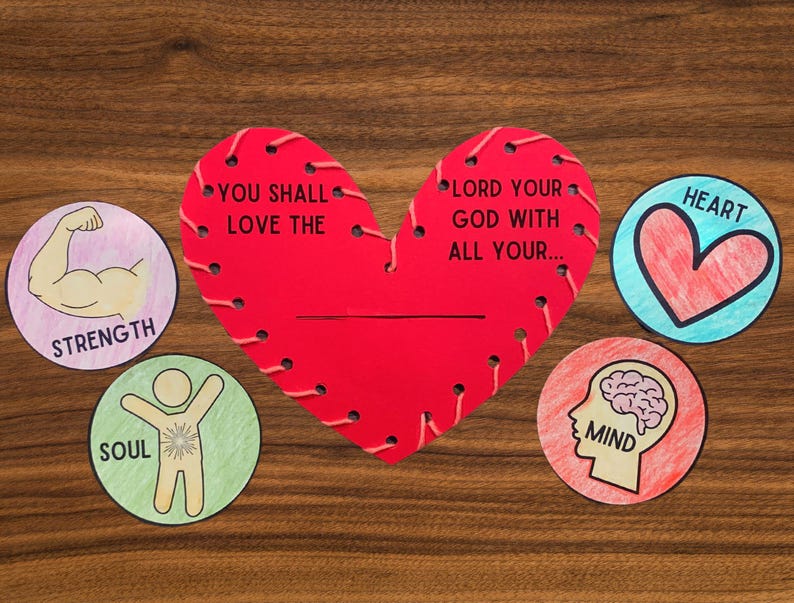 Valentine’s Day Bible Craft BUNDLE, Sunday School Love Craft, Scripture ...