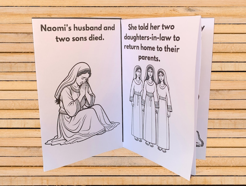 Ruth and Naomi Bible Craft, Ruth and Boaz Sunday School Lesson Activity ...