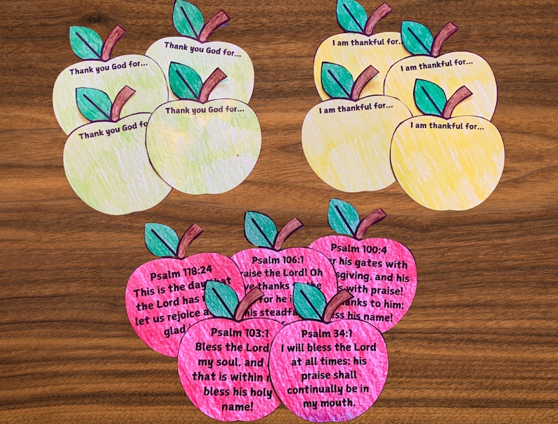 Fall Harvest Bible Craft, Christian Thanksgiving Give Thanks Sunday ...