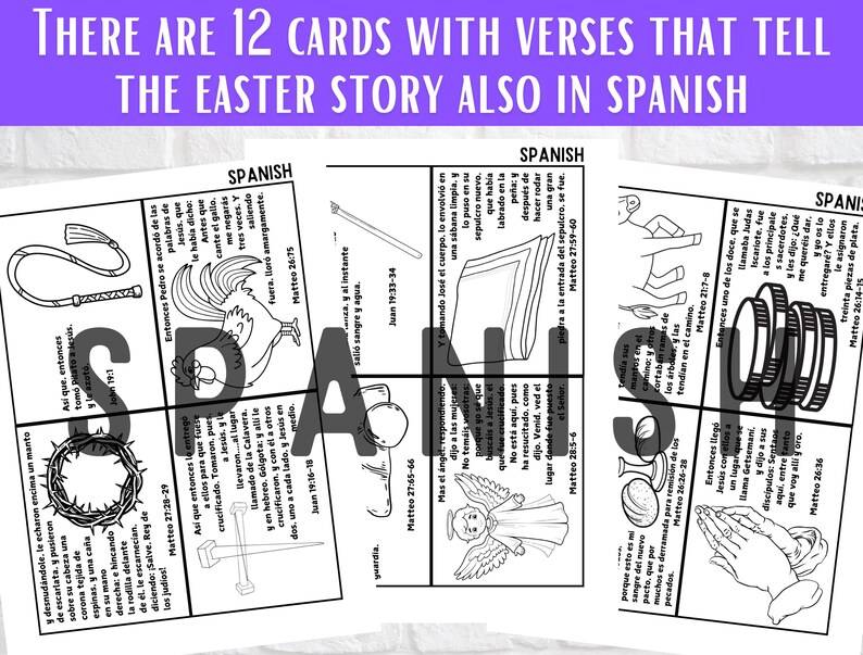 Resurrection Eggs Easter Story Cards Sequencing Craft, Bible Craft for ...