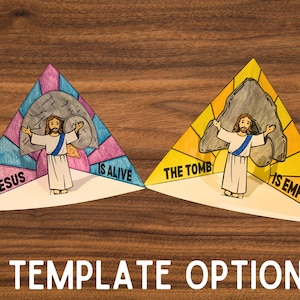 Easter Empty Tomb Craft, 3D Paper Craft Printable Decoration, Sunday ...