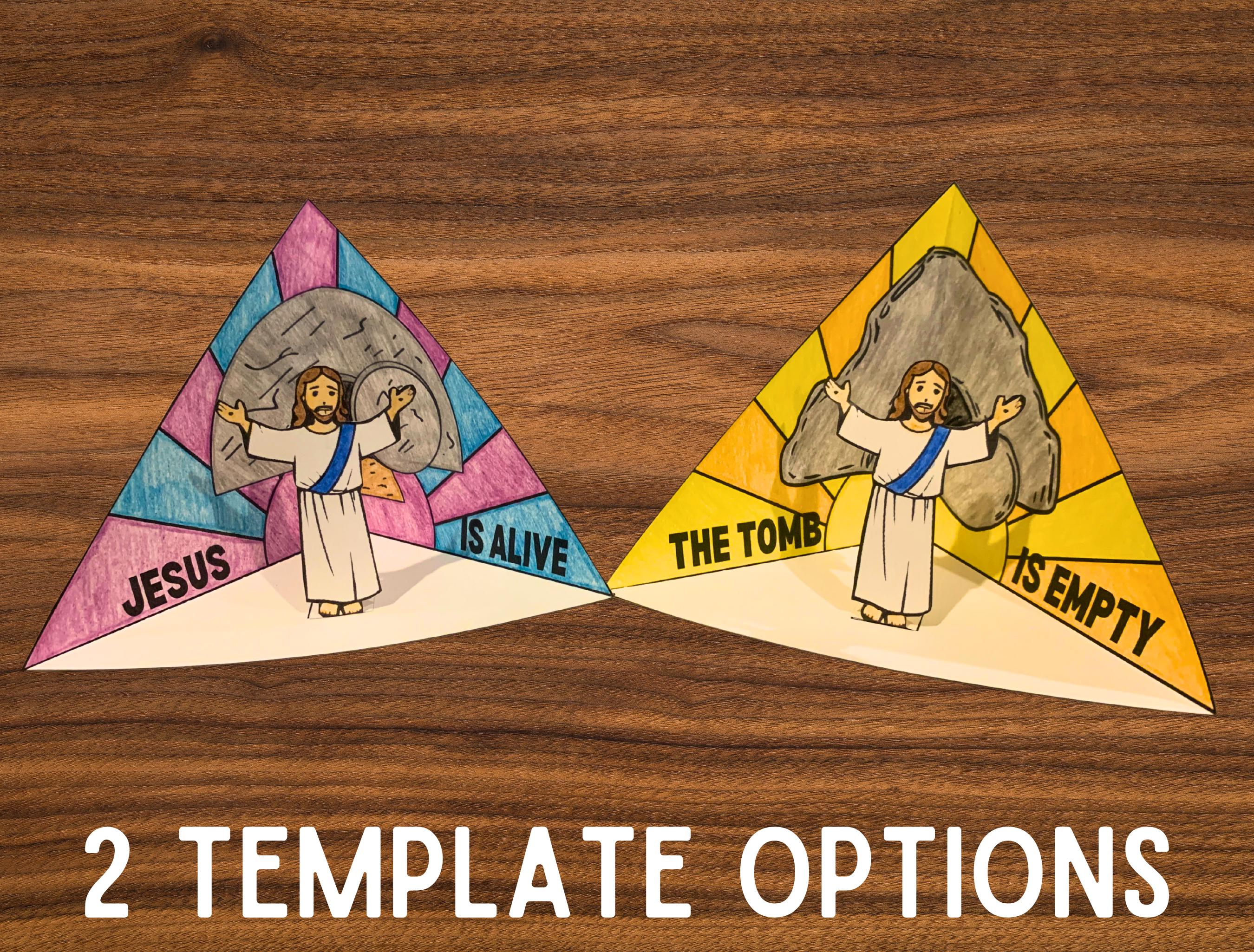 Easter Story 3D Craft, Empty Tomb Paper Craft Printable Decoration ...