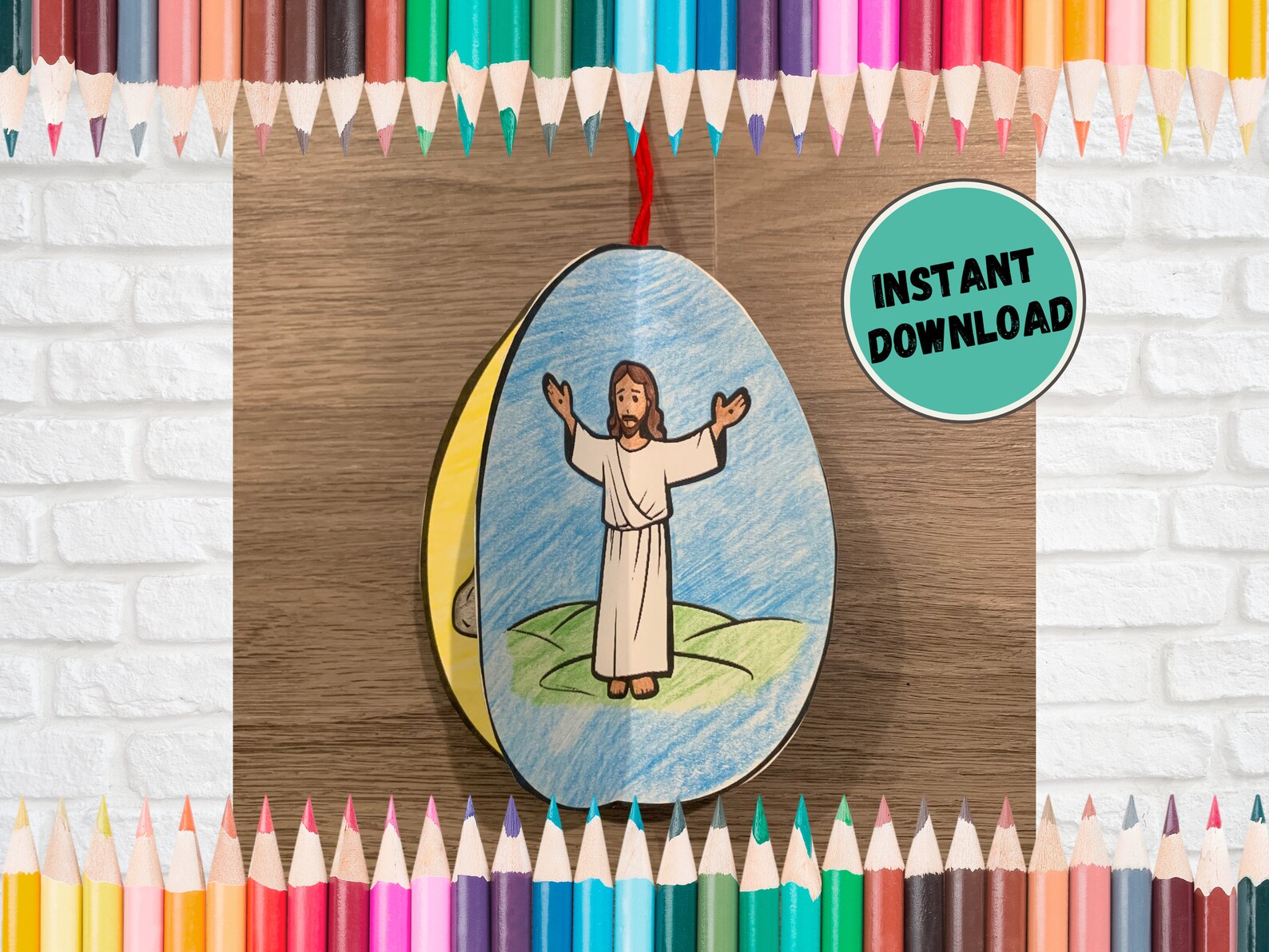 The Easter Story Craft for Kids, Holy Week Bible Lesson, Easter Sunday ...