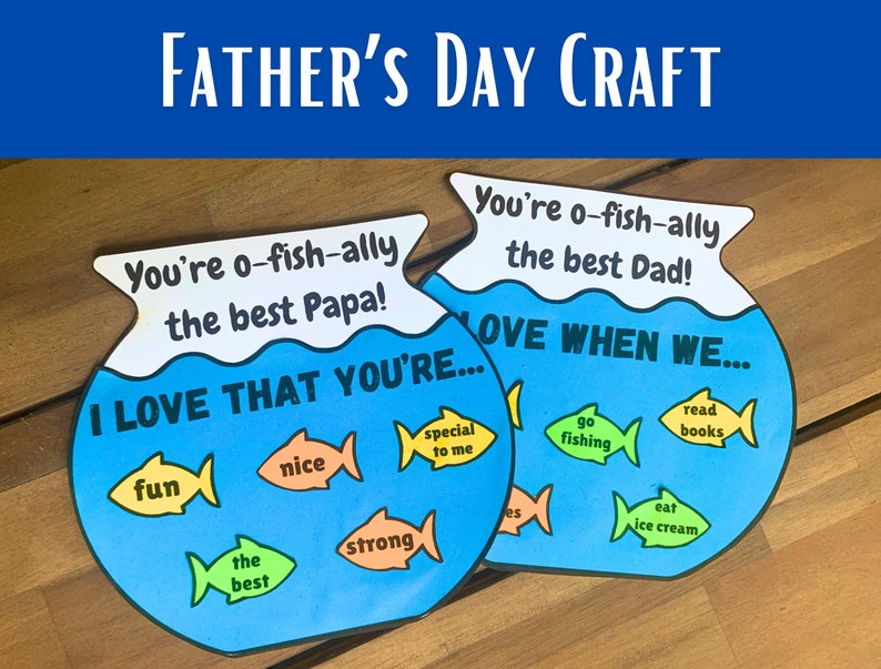 Printable Grandparents Day Craft, Preschool Grandparents Day Fish Craft ...