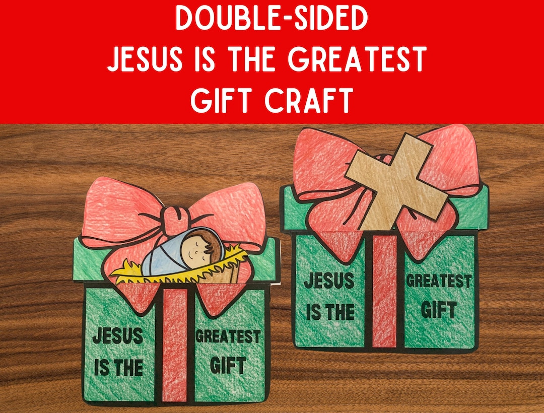 Christmas Bible Craft, Jesus is the Greatest Gift, Sunday School Craft ...