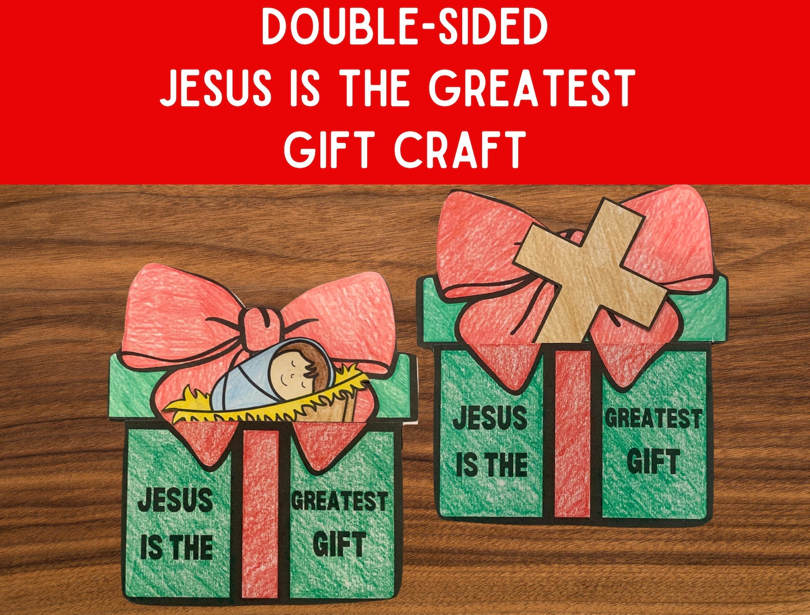Christmas Bible Craft, Jesus is the Greatest Gift, Sunday School Craft ...