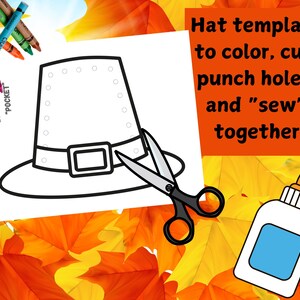 Fall Bible Craft, Thanksgiving Sunday School Craft, Gratitude Pilgrim ...