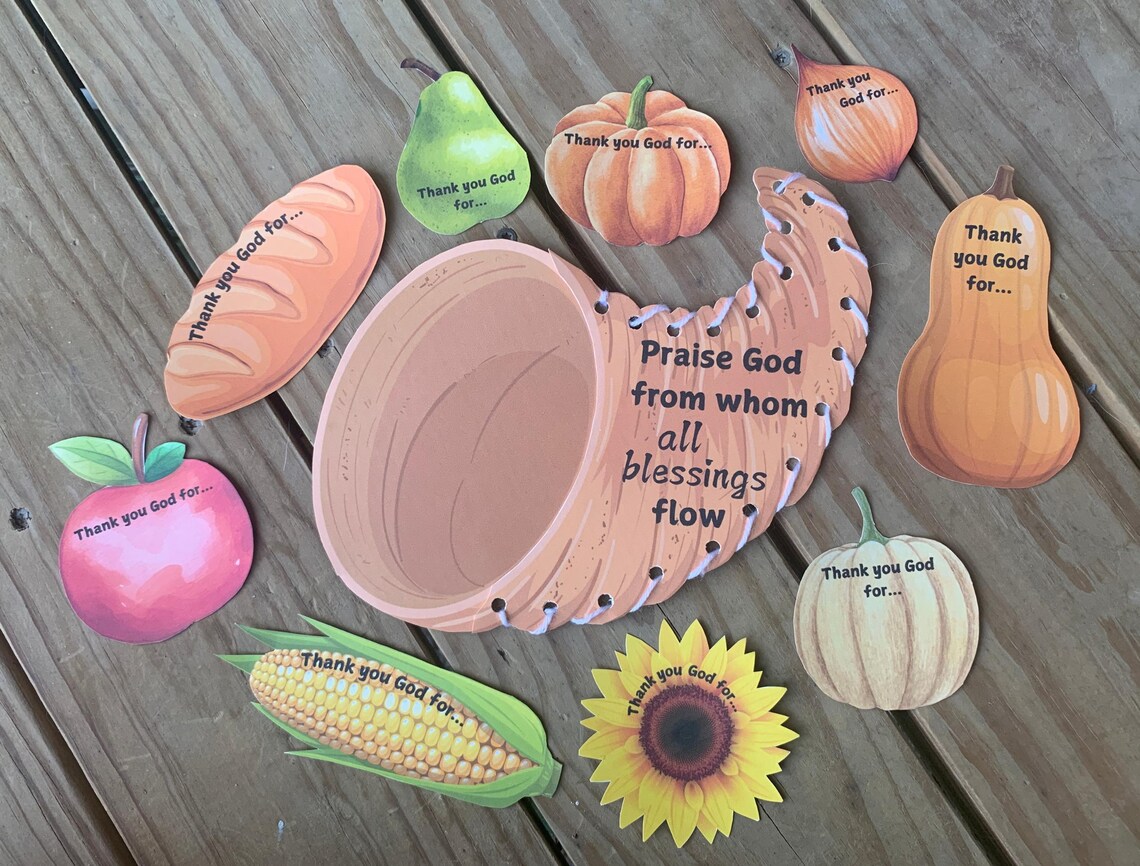 Thanksgiving Bible Craft, I Am Thankful for Sunday School Craft ...