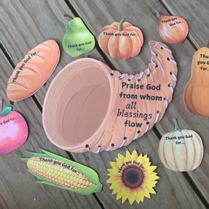 Thanksgiving Bible Craft, I Am Thankful for Sunday School Craft ...