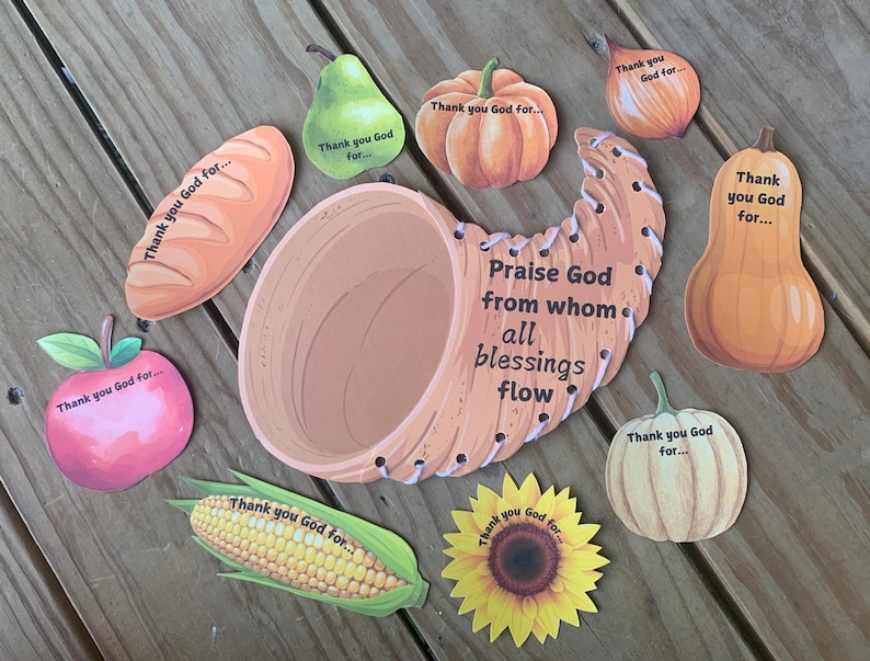 Thanksgiving Bible Craft, I Am Thankful for Sunday School Craft ...